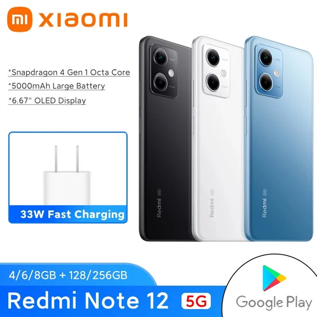XIAOMI REDMI NOTE 12 5G Snapdragon 4 Gen 1 12GB+256GB 120Hz 48MP Camera ...
