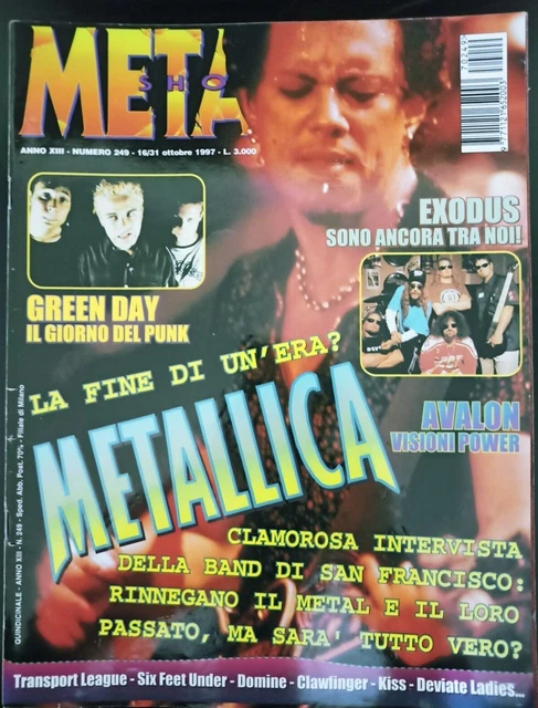 METAL SHOCK RIVISTA Heavy Magazine METALLICA GREN DAY SIX FEET UNDER ...