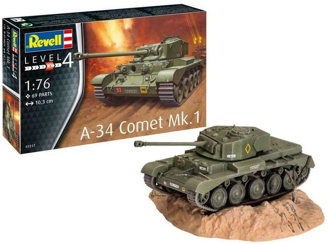 REVELL A-34 COMET Mk.1 Tank Tank Kit Model Kit 1:76 Art. 03317 £7.82 ...