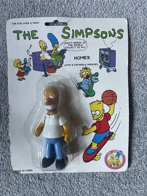 THE SIMPSONS 1990 Bootleg Homer Simpson Figure Mattel Rare New $99.99 ...