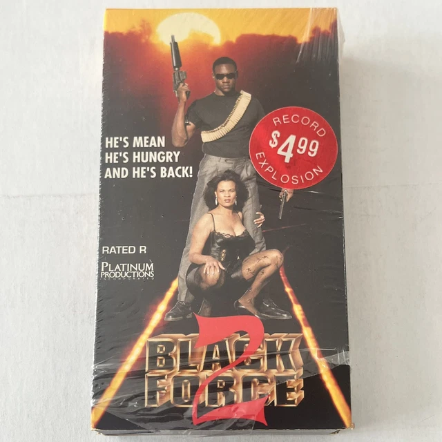 BLACK FORCE 2 VHS PLATINUM PRODUCTIONS 1990 Action blaxploitation Movie ...