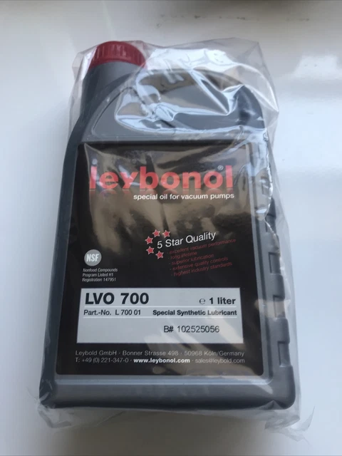 LEYBONOL LVO 700 Vacuum Pump Oil 1 liter Part# L 700 01 £78.00 ...