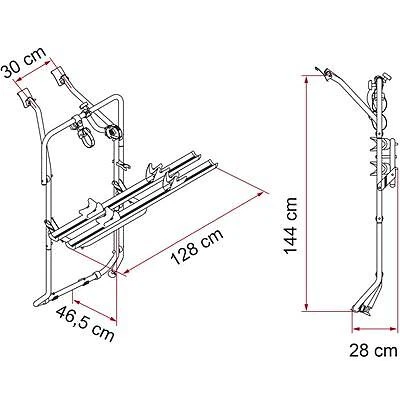 FIAMMA VW T5 T6 Bike Rack Carrier Transporter Twin Barn Rear Doors EUR ...