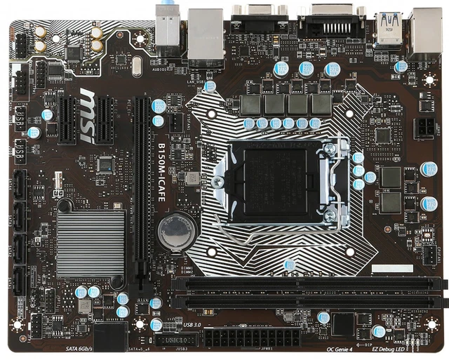 MSI B150M-ICAFE MOTHERBOARD Intel B150 LGA1151 mATX DDR4 VGA USB 3.1 ...