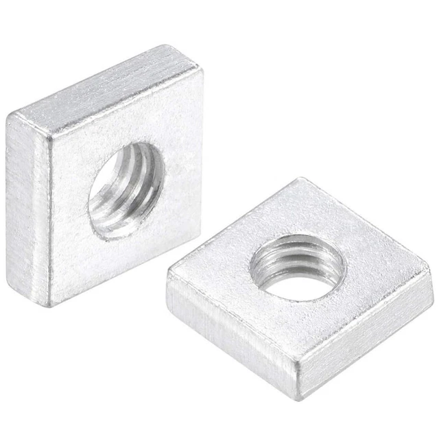 25PCS 3MM/4MM HEIGHT M6 Nuts 1mm Pitch Metric Coarse Thread Square Nuts ...