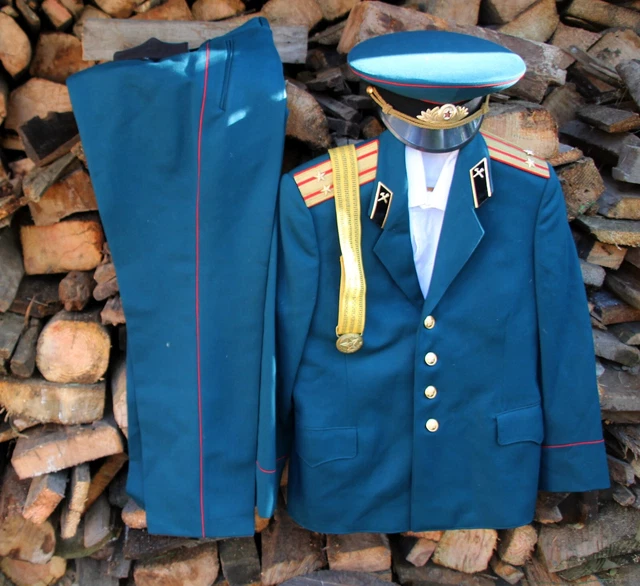 VINTAGE MILITARY UNIFORM. Soviet officer field uniform/USSR 100% ...