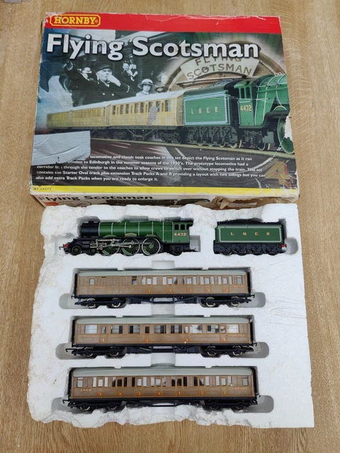 HORNBY OO GAUGE R1019 Lner Flying Scotsman With 3 Coaches £37.12 - PicClick UK