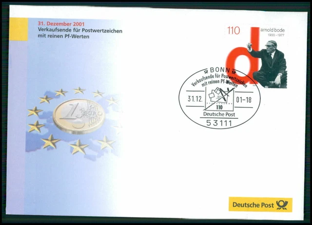 BRD SONDER-BELEG 2002 WÄHRUNGS-UMSTELLUNG DM - EURO fj40 EUR 2,97 ...