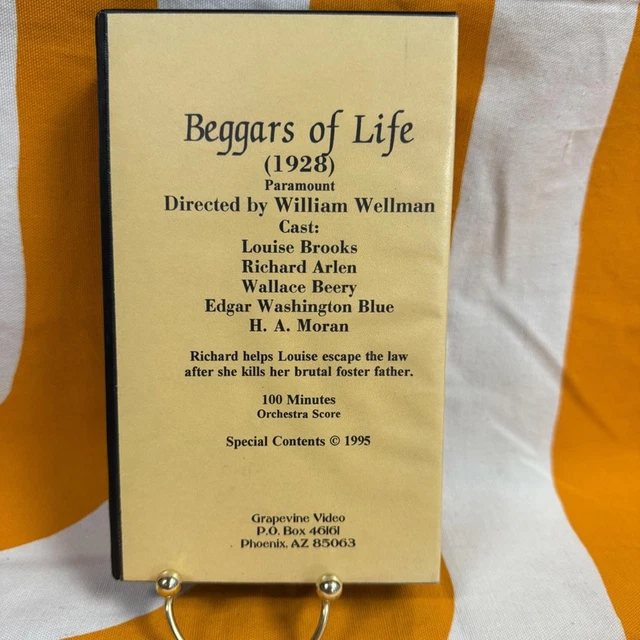 RARE BEGGARS OF Life (1928) VHS - Classic Film by Grapevine Video Fast ...