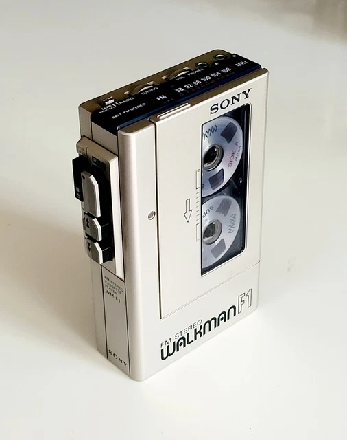 SONY WALKMAN WM-F1 RADIO CASSETTE PLAYER 1st Radio Walkman (used only ...