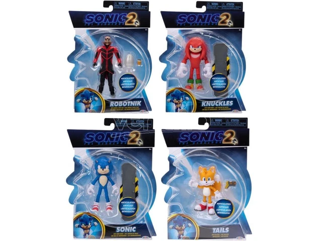 SONIC THE HEDGEHOG Sonic 2 Assortiti Pack 6 Figures 10cm Jakks Pacific ...