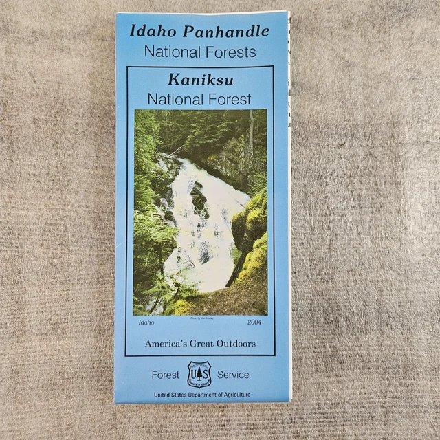 USDA FOREST SERVICE Topographical Map Kaniksu National Forest Idaho ...
