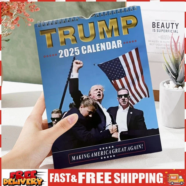 DONALD TRUMP 2025 Desk Calendar Trump 2025 Calendar Trump Shot Planning ...