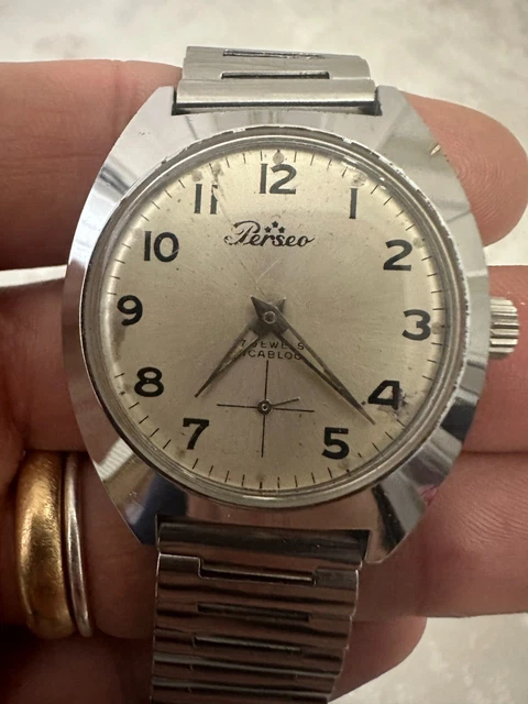 OROLOGIO PERSEO FERROVIE dello Stato anni 70 funzionant carica manuale ...
