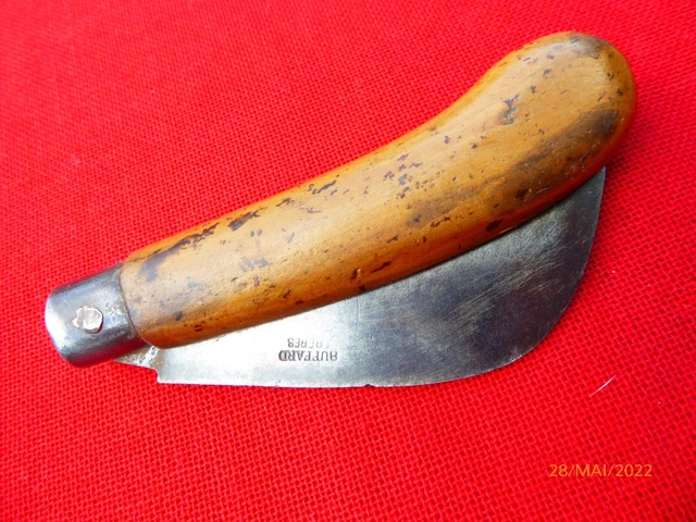 SERPETTE PLIANTE MOULIN JEUNE couteau de jardinier horticulteur outil ancien EUR 24,00 - PicClick FR