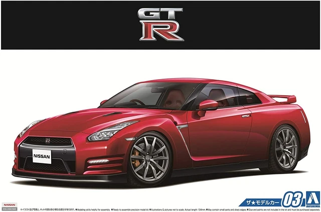 KIT VOITURE MINIATURE Aoshima 1/24 Nissan R35 GT-R Pure Edition '14 du Japon ... EUR 75,83 ...