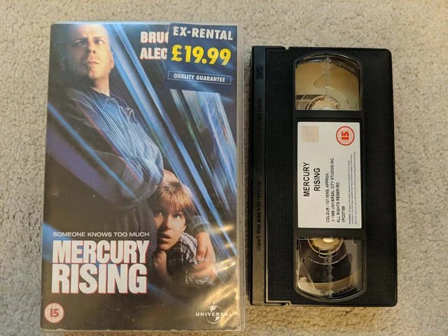 MERCURY RISING (VHS) BIG BOX - Bruce Willis + Alec Baldwin + Kim ...