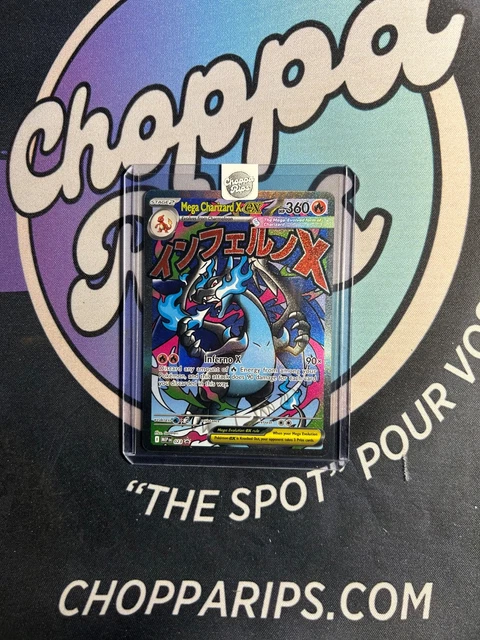 POKÉMON MEGA EVOLUTION Mega Charizard X EX Full Art Black Star Promo ...
