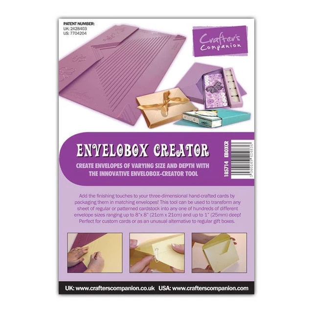 CRAFTERS COMPANION ENVELOBOX CREATOR BOARD Scoreboard - Box Envelope ...