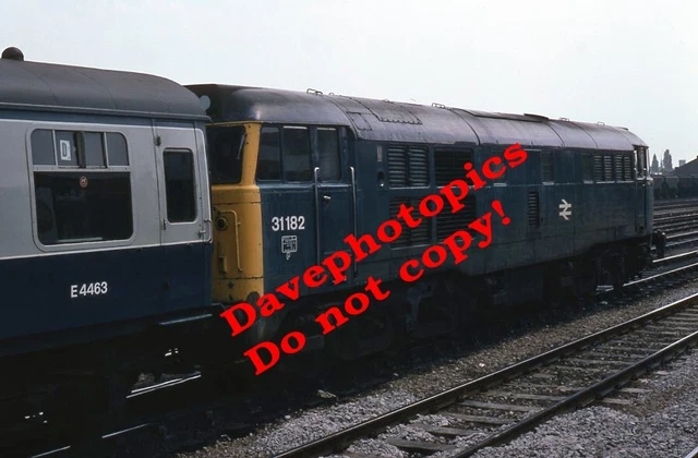ORIGINAL 35MM Slide Railway Diesel /Steam 31182 @ Cambridge Jul 1980 £3 ...
