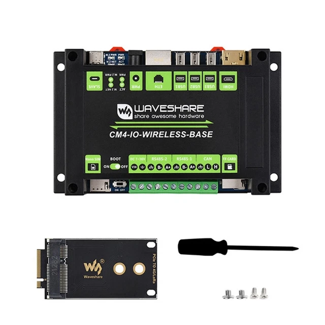 CM4 EXPANSION MODULE Gigabit Ethernet 5G/4G Expansion Board M.2/-PCIe ...