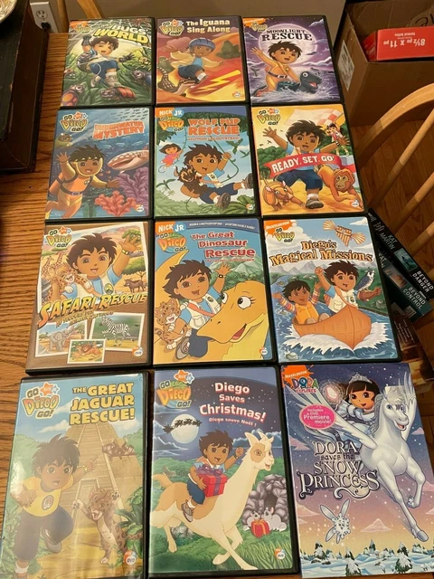 25 Dora The Explorer Go Diego Nickelodeon Dvd Lot No Repeats £56 63