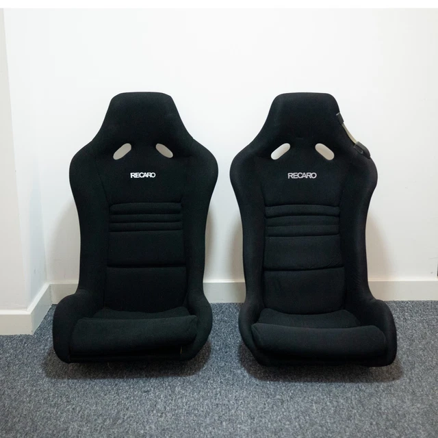 RECARO RZ BUCKET Seat Pair Cerakote Made with Kevlar JDM Spirit R Black ...