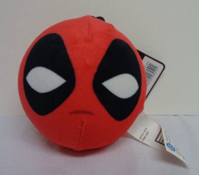 MARVEL DEADPOOL SQUEEZSTERS Ball Keyclip Plush Soft Toy Stuffed Tagged ...