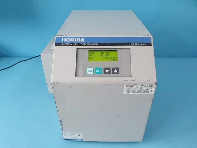 HORIBA STEC CS-100 Series CS-137C-2521-2823 Chemical Solution Monitor ...