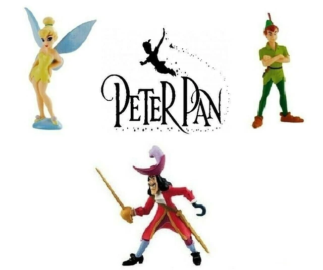 DISNEY PETER PAN Serie 3 Personaggi Set 3 Figures Bullyland Bully EUR ...