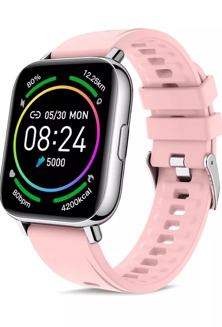 PINK SMART WATCH, Touch Screen, Fitness Tracker, Heart Rate. Brand New ...