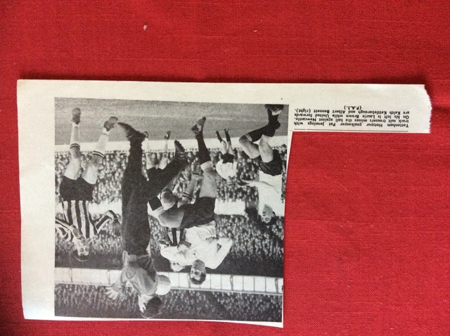 M2M EPHEMERA 1966 football picture pat jennings kettleborough keith ...