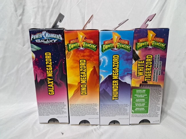 HASBRO POWER RANGERS VHS Box Action Figure Lot Of 4 Megazord Figures ...