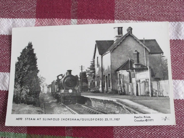 M592 LBSCR C2/X Class Hauled Train at Slinfold (Horsham - Guildford ...