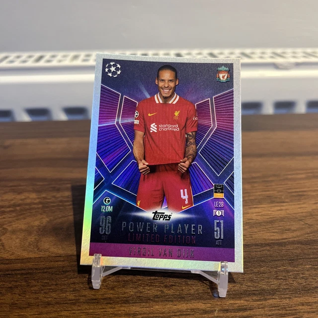 LIMITED EDITION 2025 Virgil Van Dijk Power Player Topps Trading Card ...