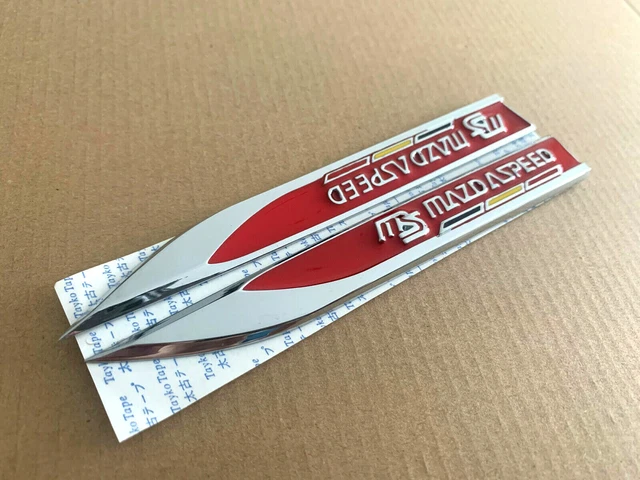 MAZDASPEED RED METAL Badge Side Emblem Sticker for Mazda 3 6 CX RX BT50 ...