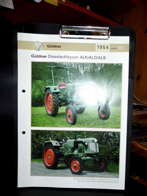 TRAKTOREN LITERATUR - Datenblatt Güldner ALK/ALD/ALB EUR 1,20 - PicClick DE