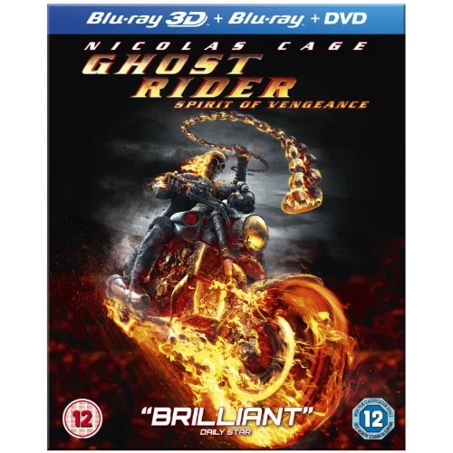 GHOST RIDER: SPIRIT of Vengeance (Blu-ray 3D + Blu-ray + DVD) £3.76 - PicClick UK