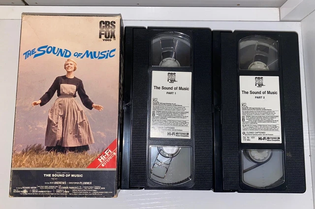 THE SOUND OF Music (VHS 2 Tape Set - Vintage 1986 CBS Fox Video ...