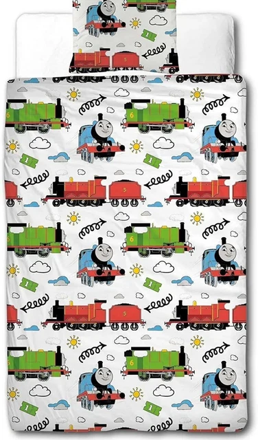 THOMAS THE TANK Engine Ride On - Reversible Single Duvet Cover Kids ...