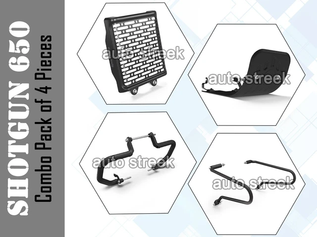 AUTHENTIQUE FUSIL DE Chasse Royal Enfield 650 4 Pcs Accessoires Combo ...