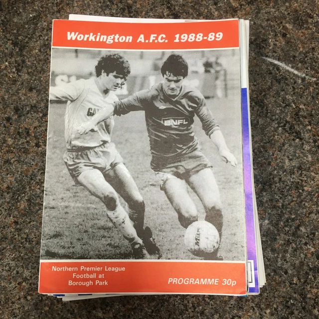 WORKINGTON V COLNE Dynamoes - Northen Premier League - 14/9/1988 £1.99 ...