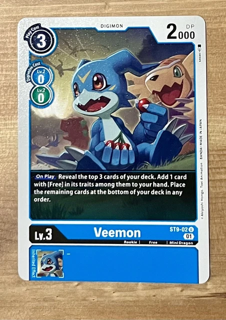 DIGIMON TCG VEEMON ST9-02 Ultimate Ancient Dragon U NM $3.00 - PicClick CA