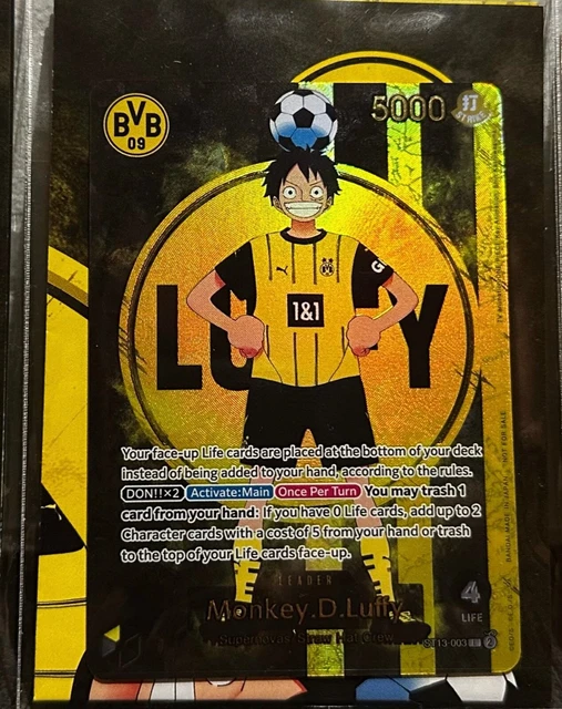 ONE PIECE X BVB Monkey .D. Luffy Ruffy Promo Card NEW SEALED EUR 82,00 ...