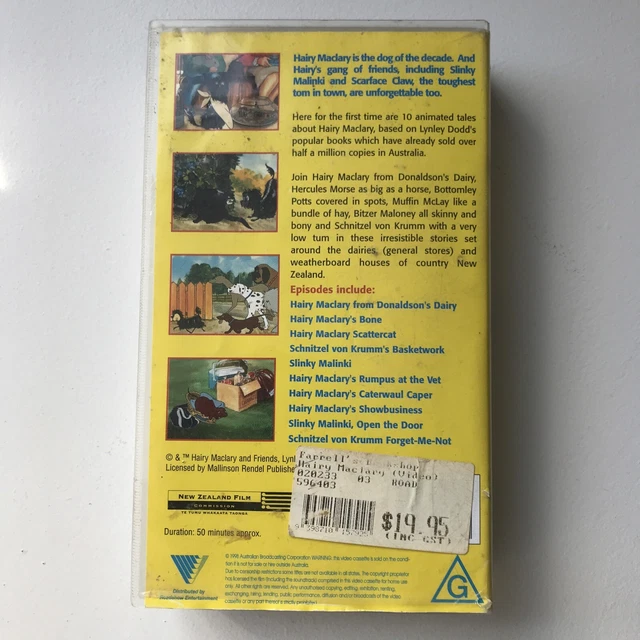 HAIRY MACLARY VHS Video Cassette Tape 1998 ABC Kids Vintage Collectable ...