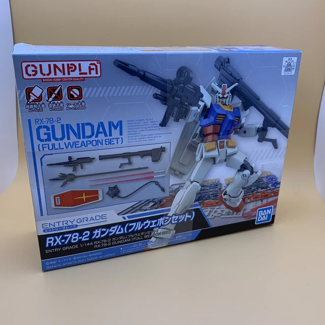 BANDAI RX-78-2 GUNDAM Full Weapon Set 1/144 Scale Entry Grade Model Kit USA EUR 14,70 - PicClick DE