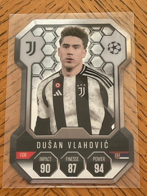 MATCH ATTAX 2024-25 - Pro Elite Chrome Shield - Dusan Vlahovic - SH15 ...