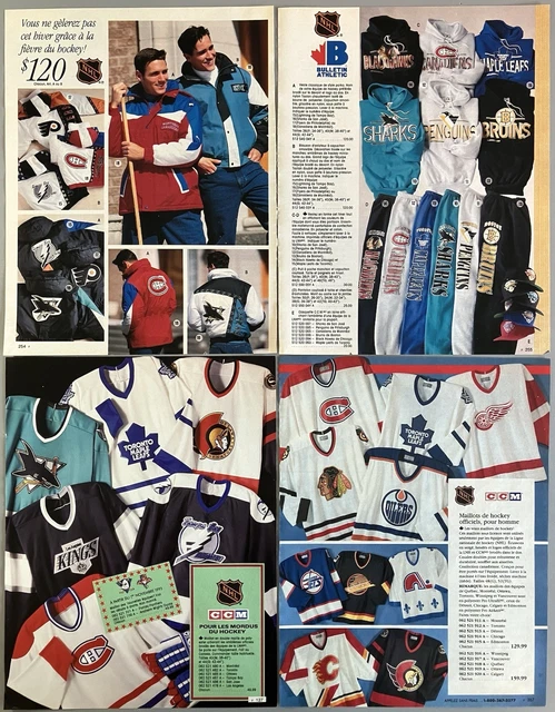 90’S VINTAGE PAPER Print Ad - 4 Pg - Nhl Ccm Nordic Jerseys Montreal ...