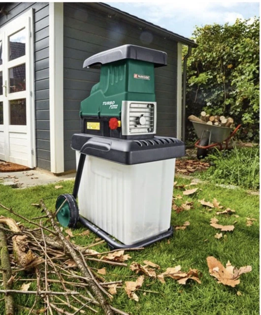PARKSIDE ELECTRIC GARDEN Shredder Powerful 2800W Turbo Motor 60L ...