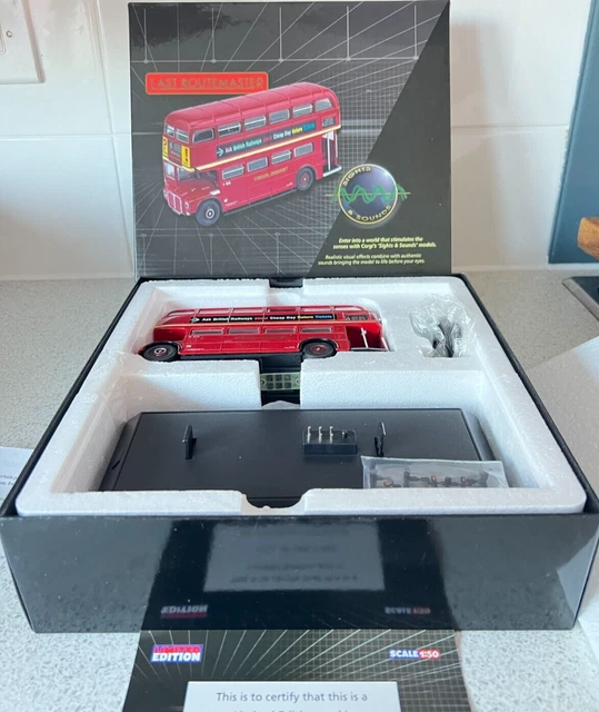 CORGI CC25908 AEC Routmaster Bus 1:50 Scale SiGhts & Sounds Ltd Edition ...